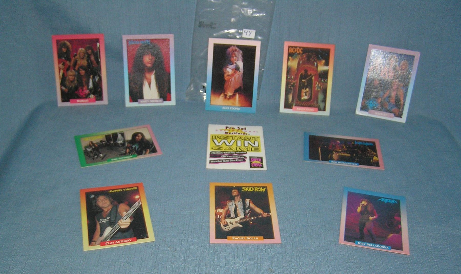 Rock N Roll super stars group of collector cards