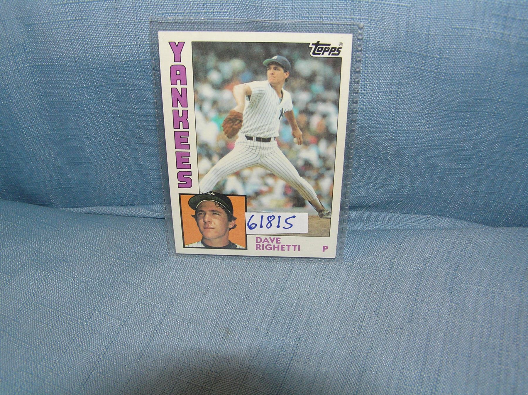 Dave Righetti all star baseball card
