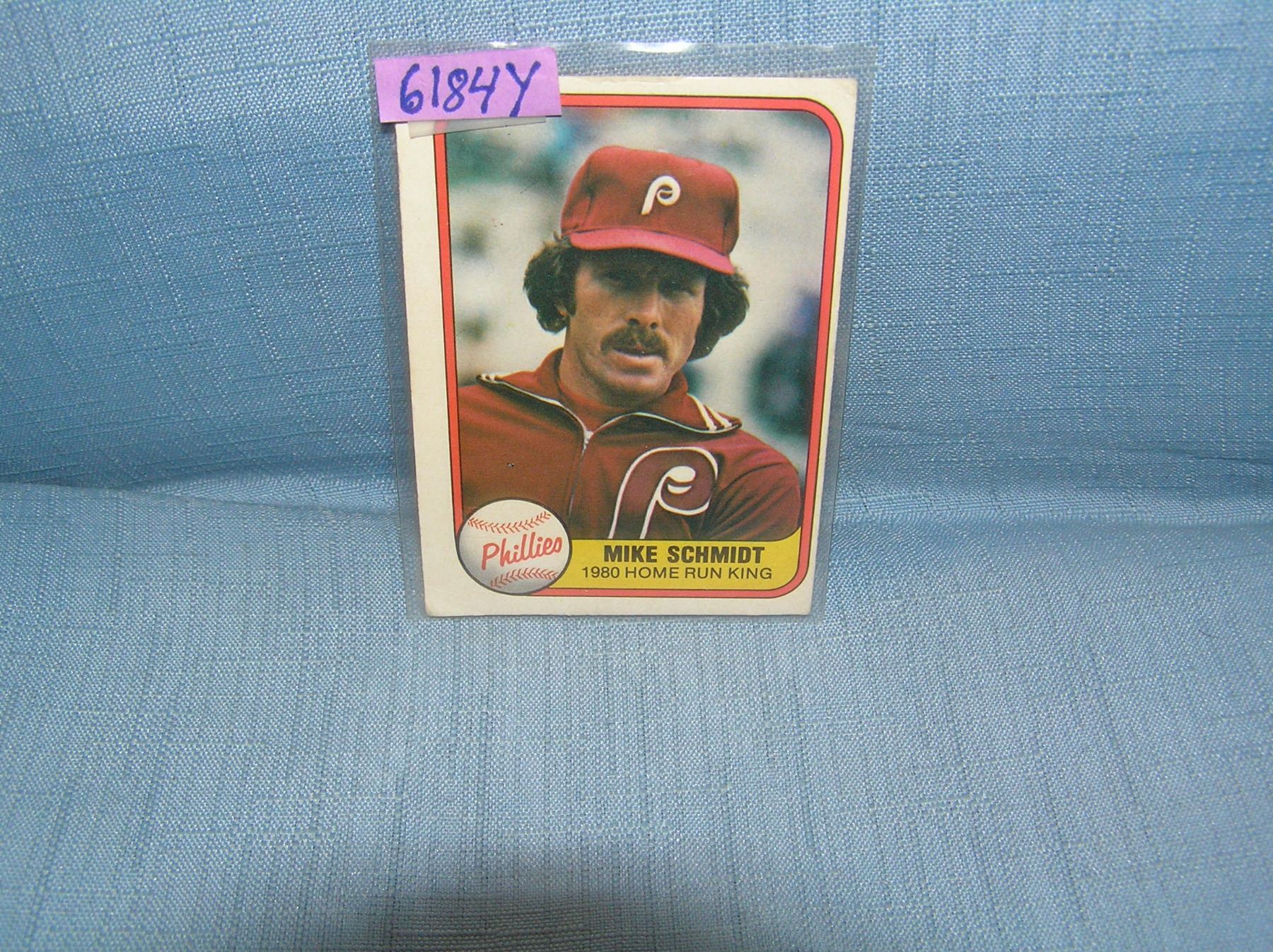 Mike Schmidt all star baseball card