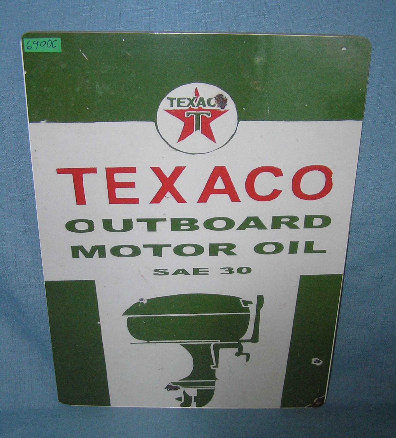 Texaco motor oil retro style advertising sign