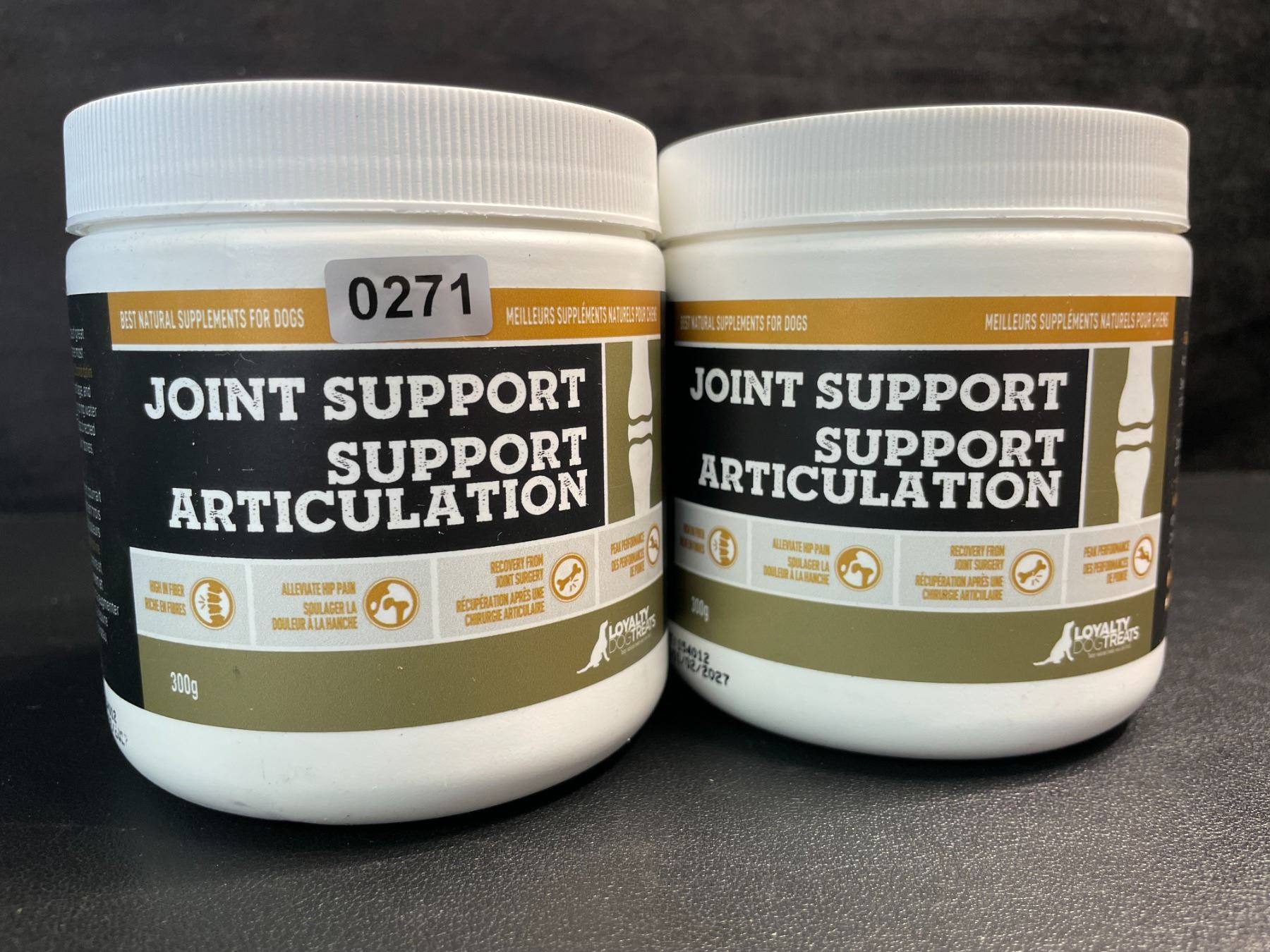 2 Tubs of Joint/Arthritis Support Supplements for Dogs (300g Each ...