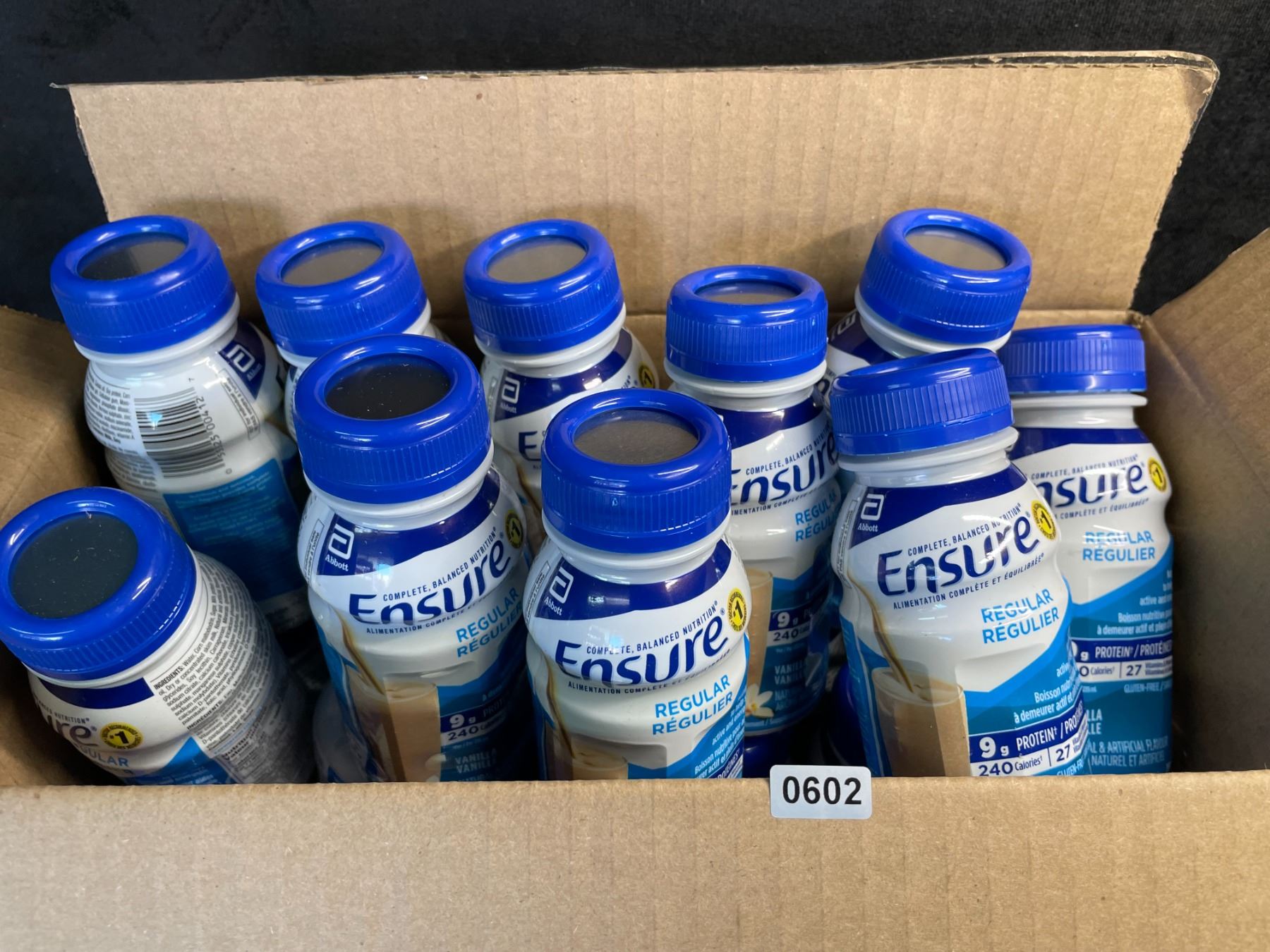 24 Bottles of Ensure Regular Vanilla Nutritional Supplement Drinks ...