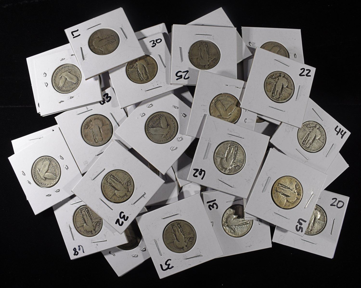 (40) STANDING LIBERTY QUARTERS