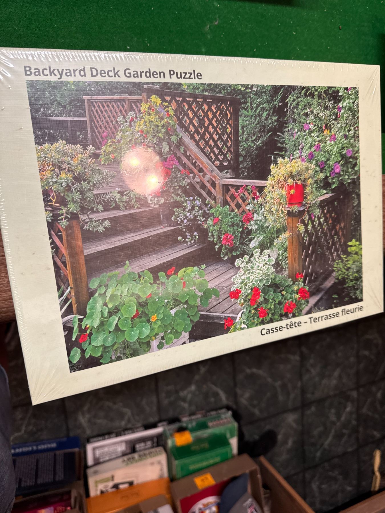New sealed backyard deck garden puzzle