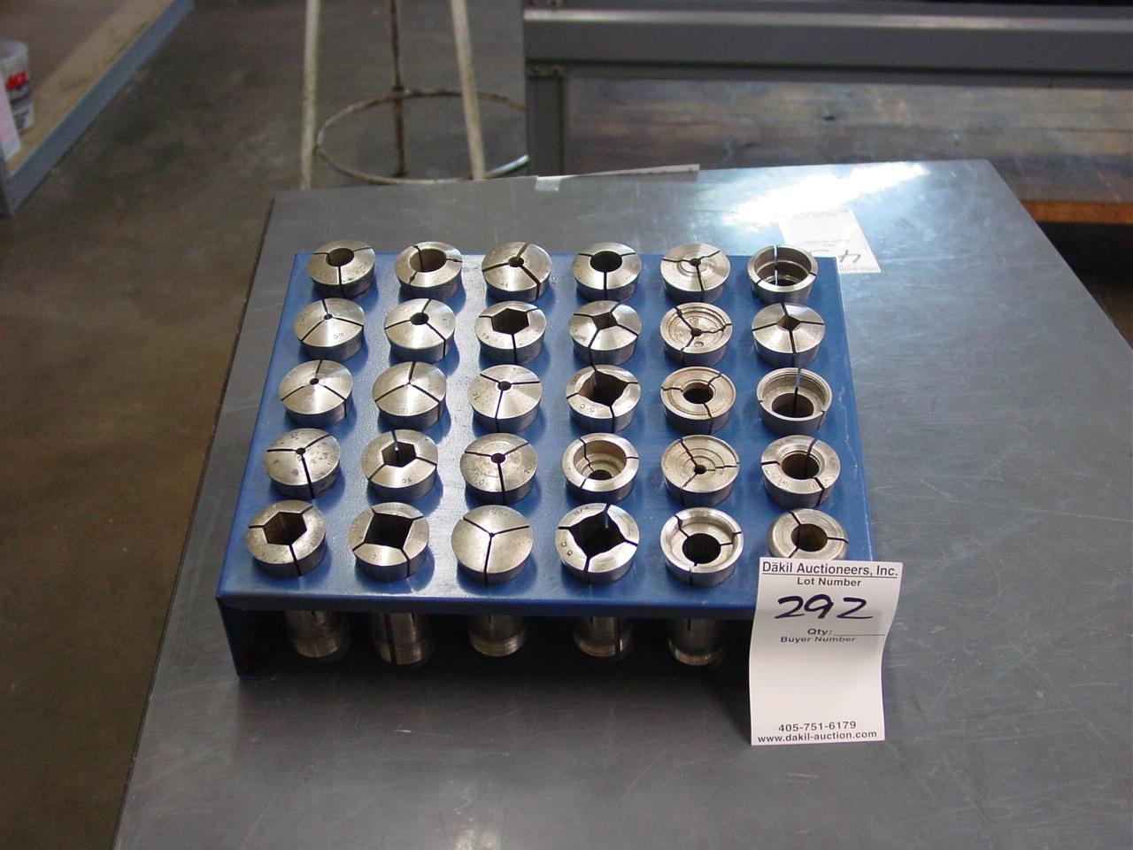 5-C COLLETS ASSORTED W/RACK