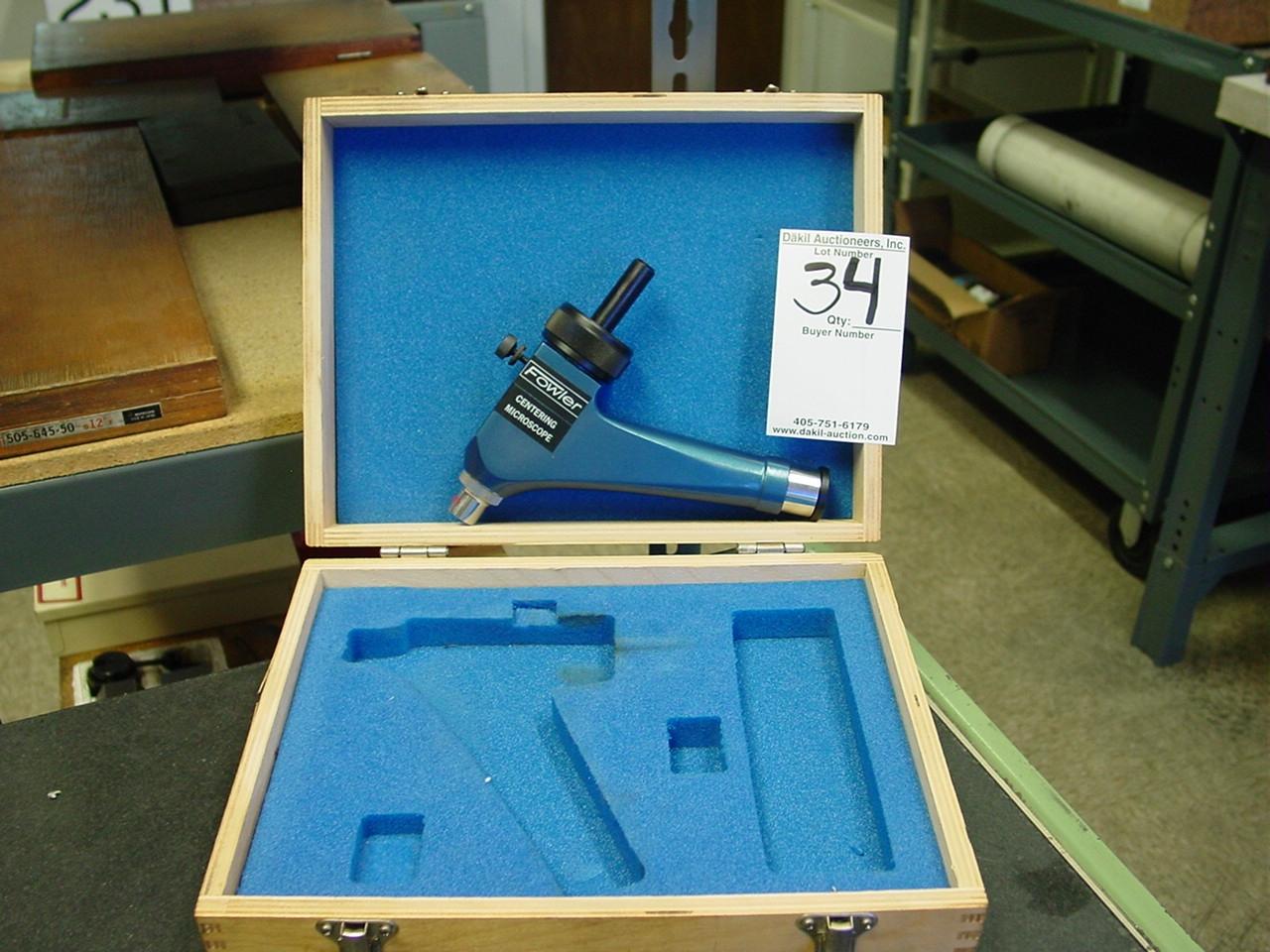 FOWLER CENTERING MICROSCOPE