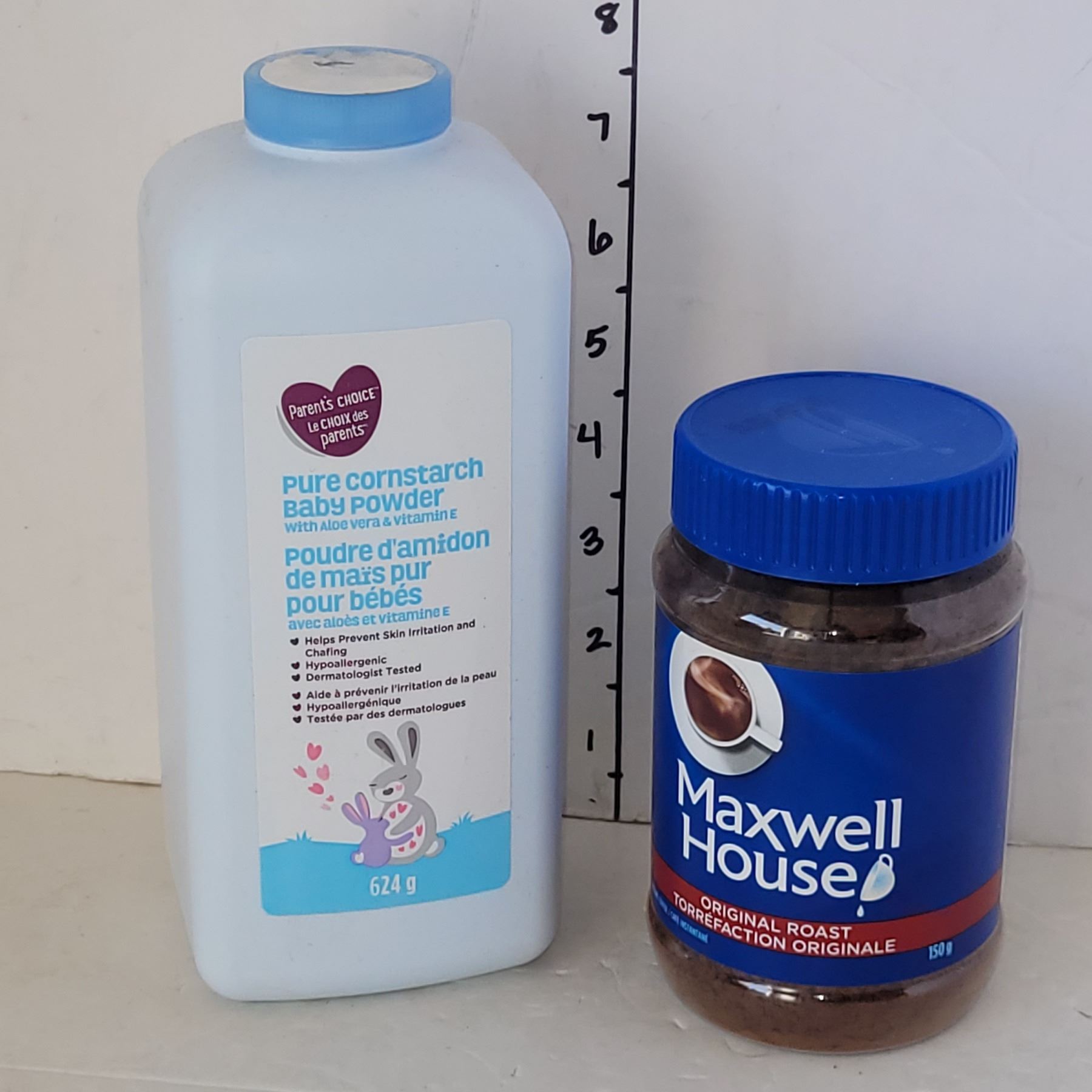 Opened but Full Baby Poweder & Sealed Maxwell House Instant Coffee BB ...