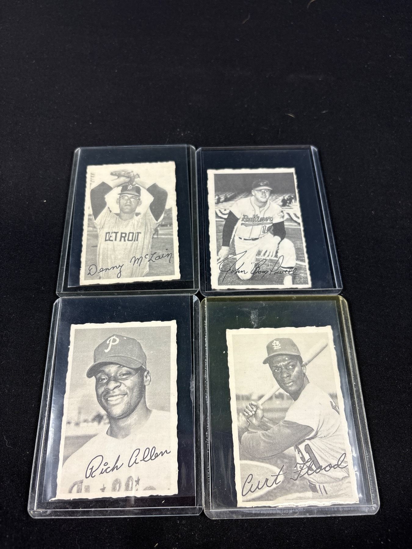 Lot of 8 Vintage Signed Baseball Cards/ Photos