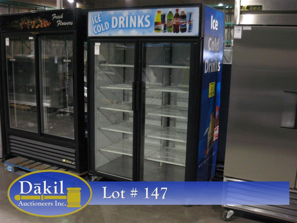 TRUE GDM-52TM-RL REAR LOAD GLASS DOOR COOLER;