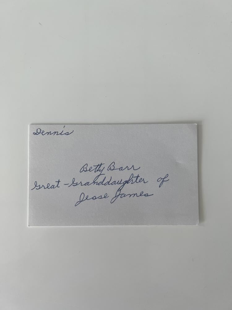 Betty Barr original signature