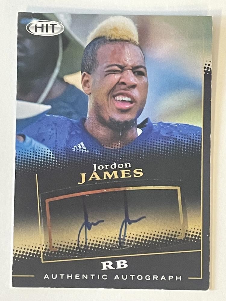 Jordon James signed autograph card