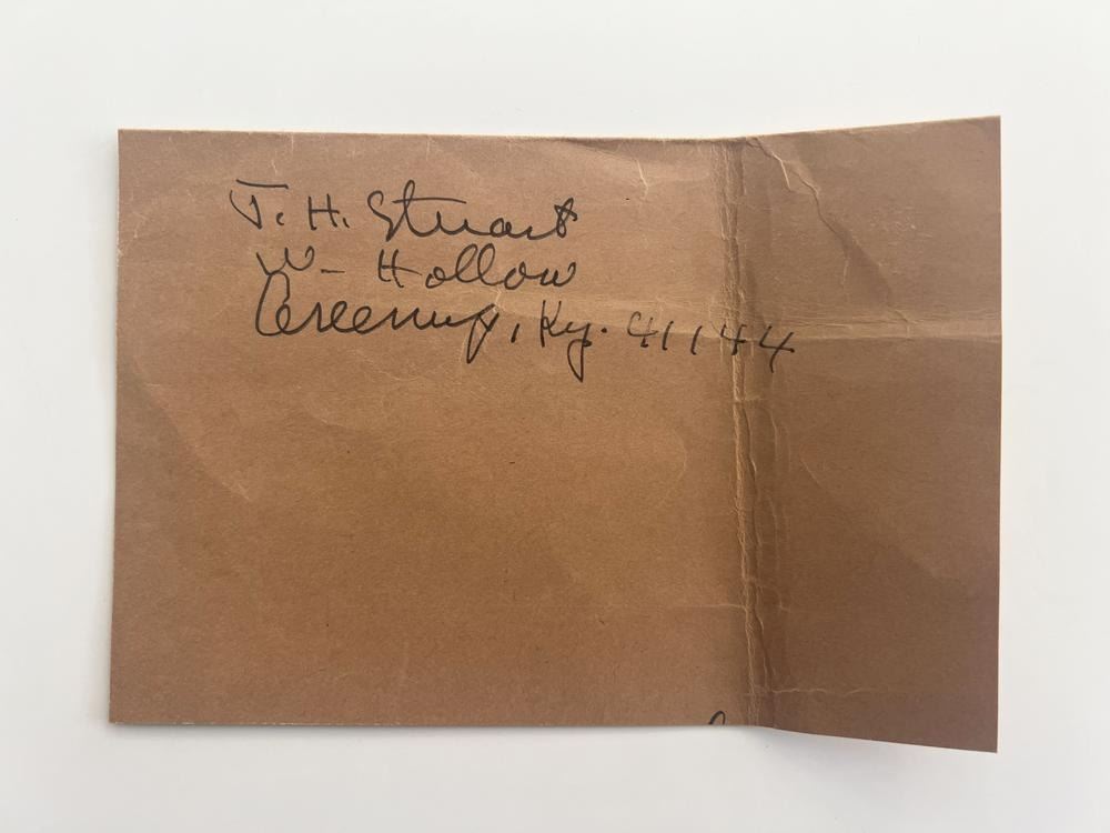 Writer Jesse Stuart original signature