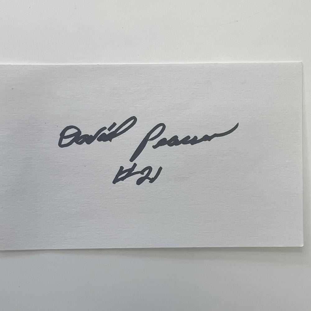 Racing Driver David Pearson original signature