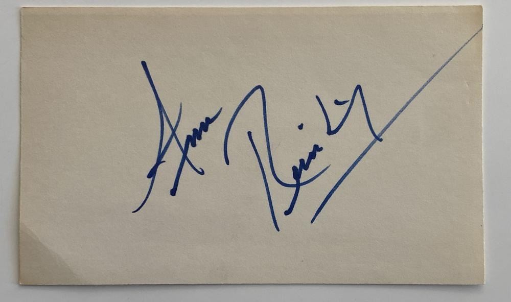 Ann Reinking original signature