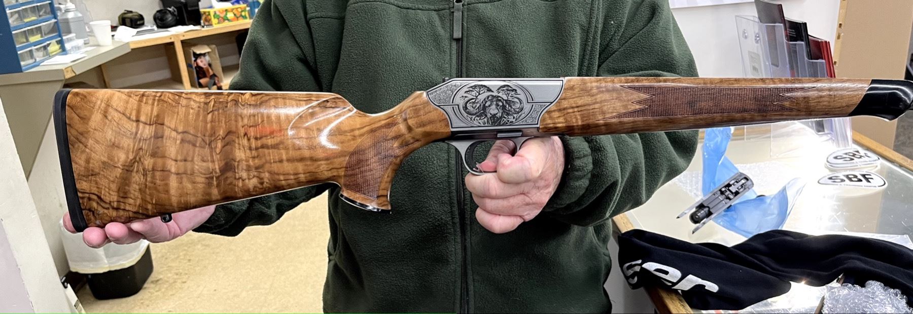 Blaser R8 Jaeger Rifle, 2 Barrels, 2 Scope Mounts, Hard Case