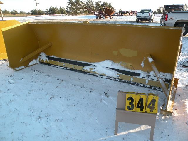 12 ft rubber tire loader push blade