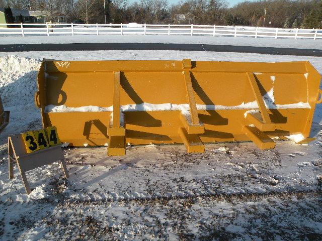 12 ft rubber tire loader push blade