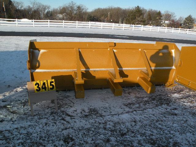 12 ft rubber tire loader push blade