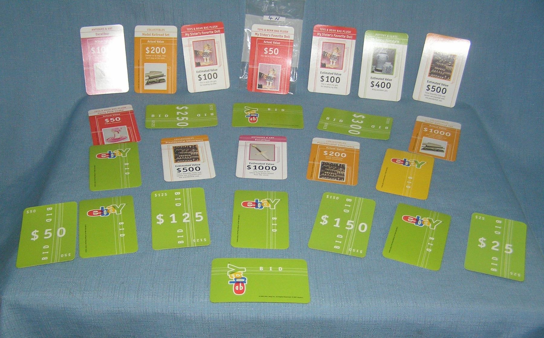 Ebay card set by Hasbro group of collector cards