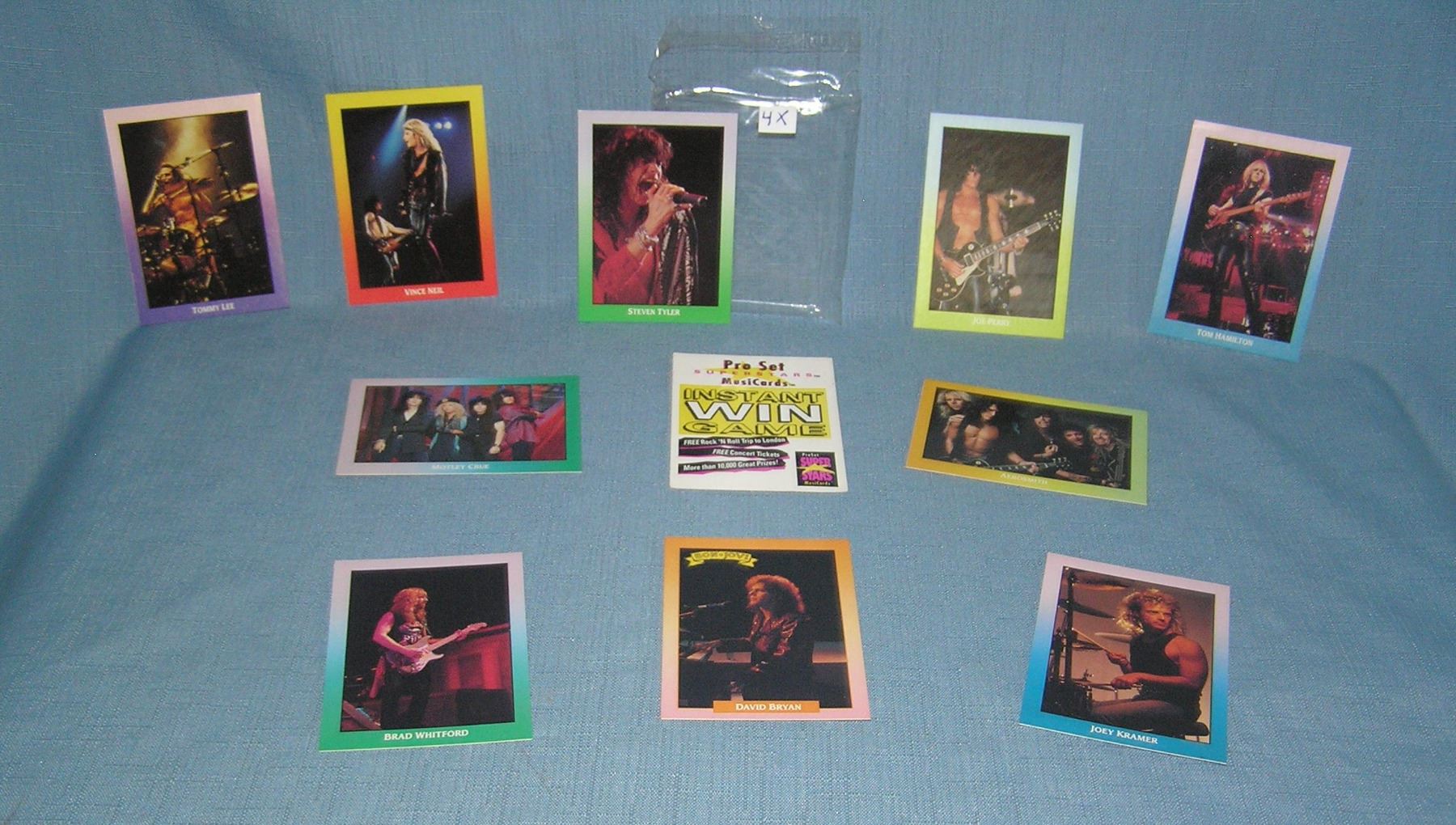 Rock N Roll super stars group of collector cards