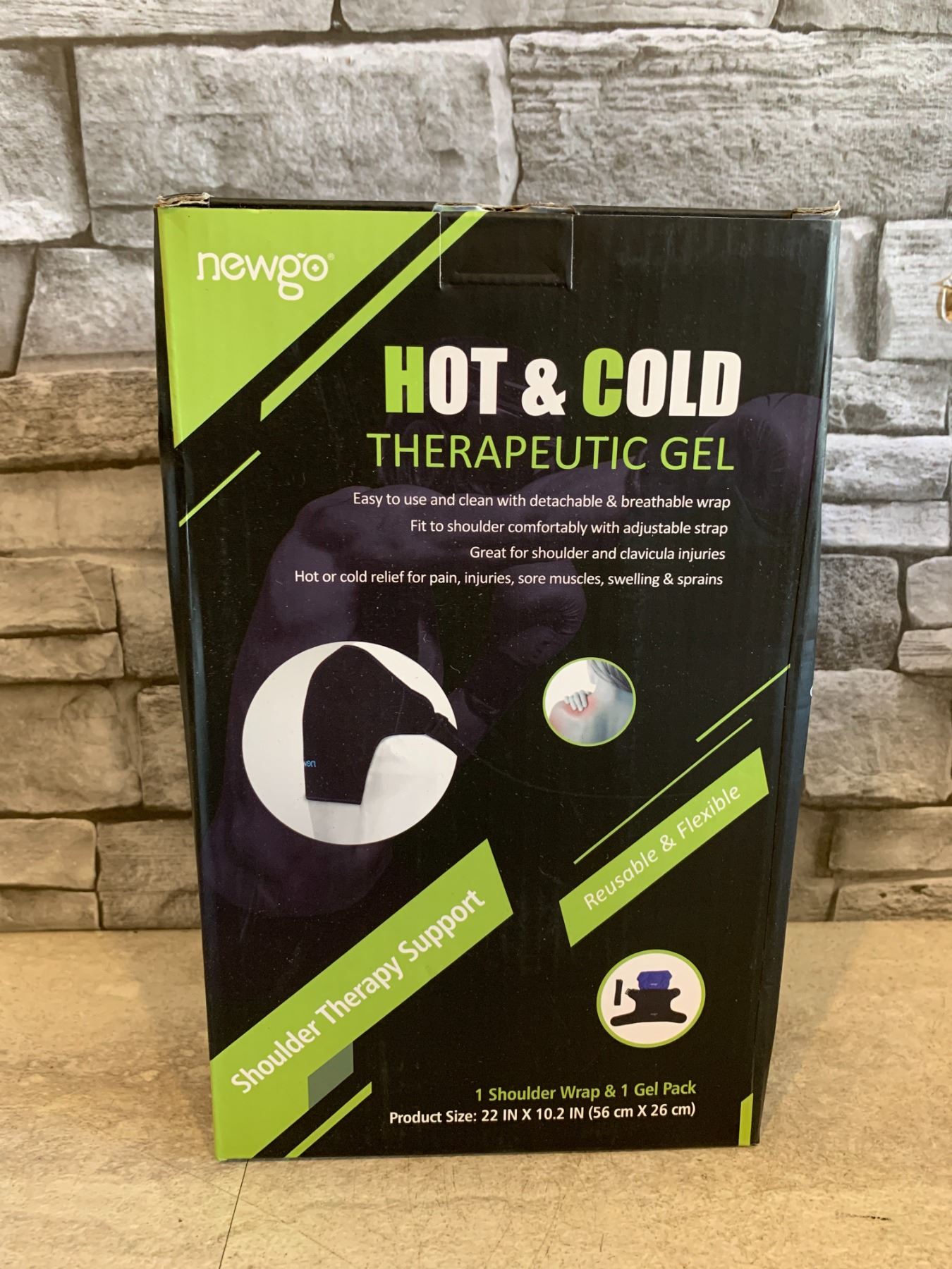 Hot & Cold Therapeutic Gel Shoulder Therapy Support Gel Pack And 1 ...