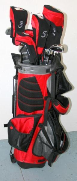 Alien golf club set w/bag/covers/ balls& MORE