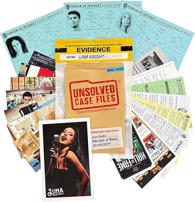 Unsolved Case Files Quick Play Who Murdered Luna Knight Cold Case ...