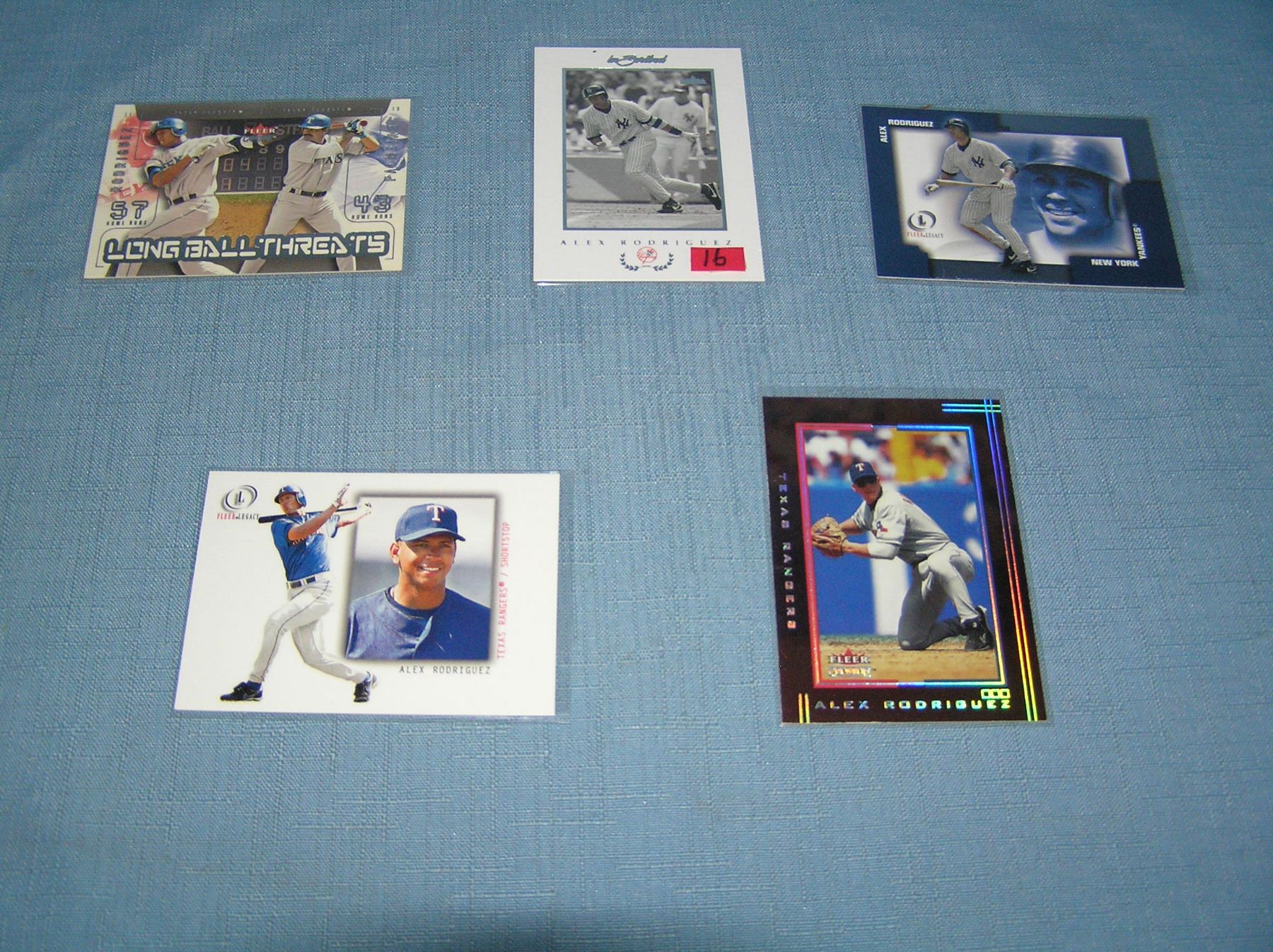 Collection of Alex Rodriguez all star baseball cards