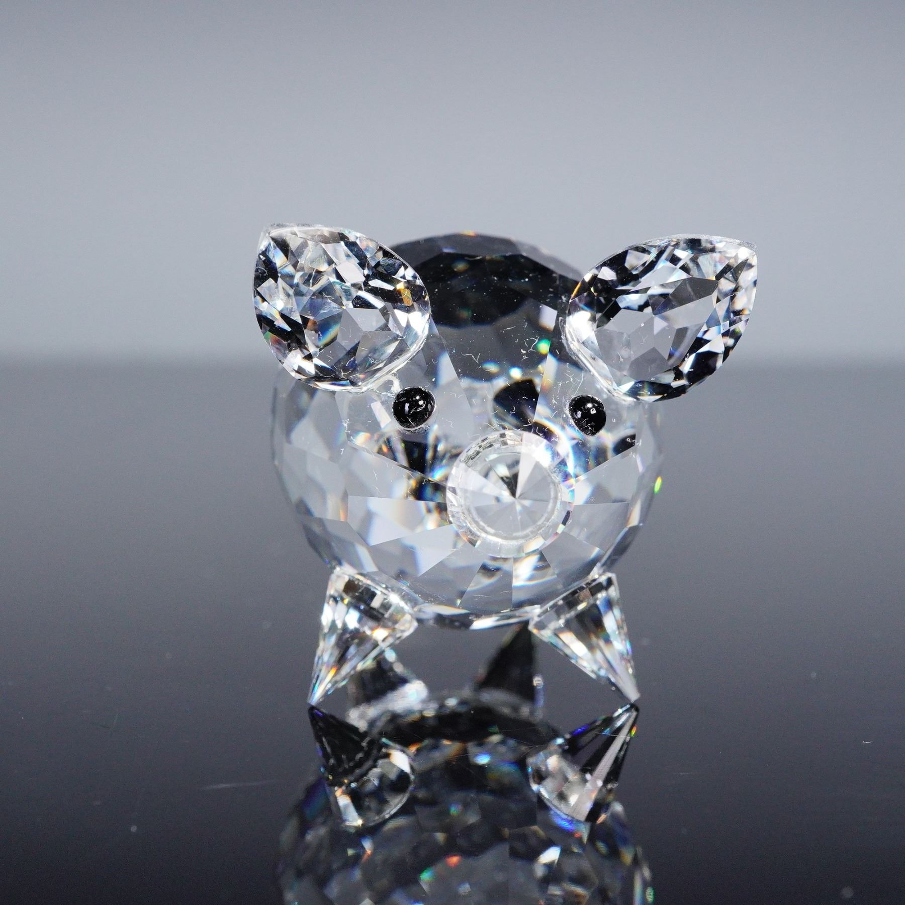 Swarovski Crystal Figurine, Pig Mini