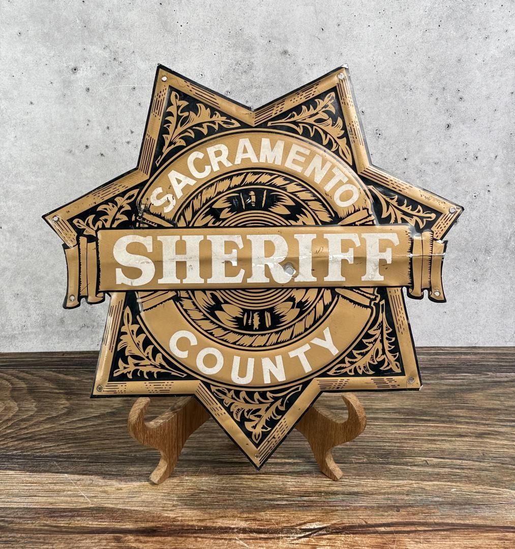 California Sacramento County Sheriff Tin Sign