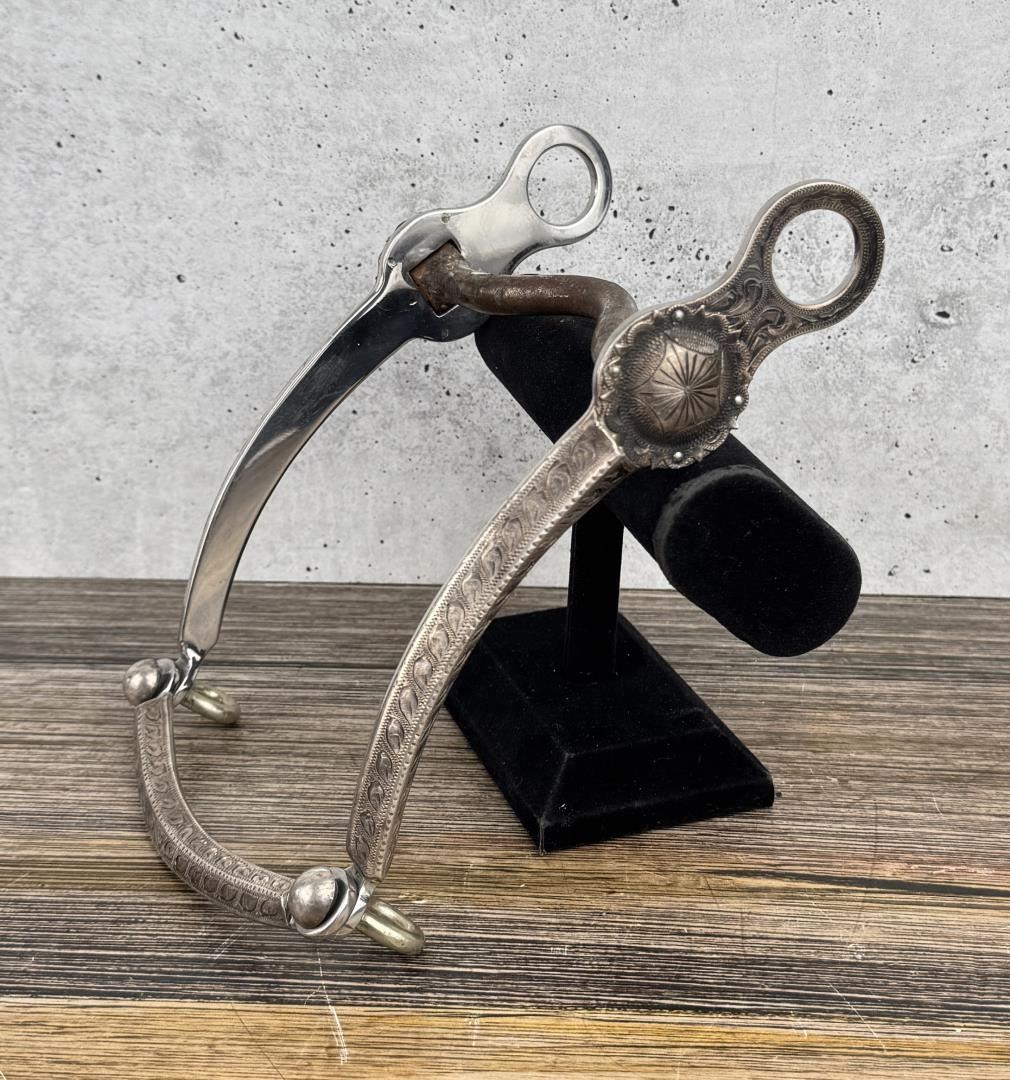 Engraved Silver Overlay Montana Cowboy Bit