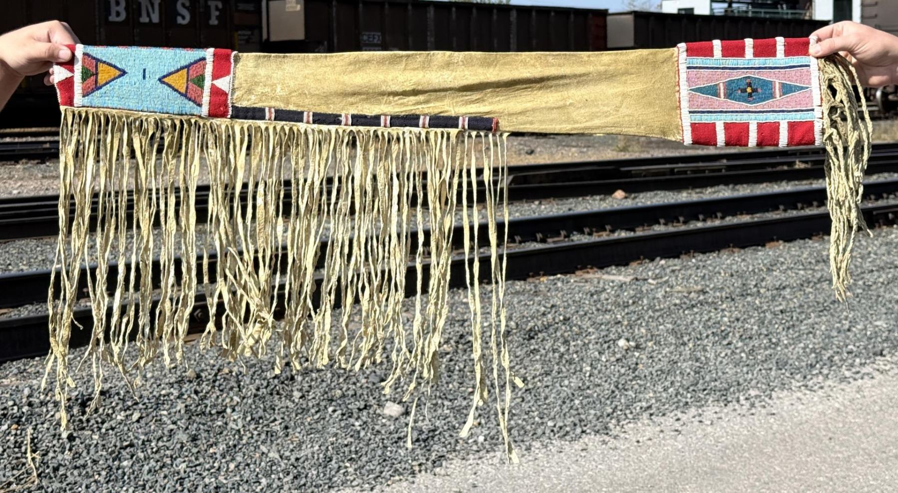 Crow Native American Indian Beaded Rifle Scabbard