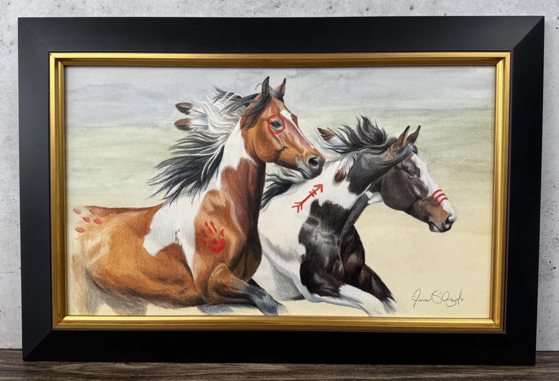Maria D'Angelo Warriors of the Plains Drawing
