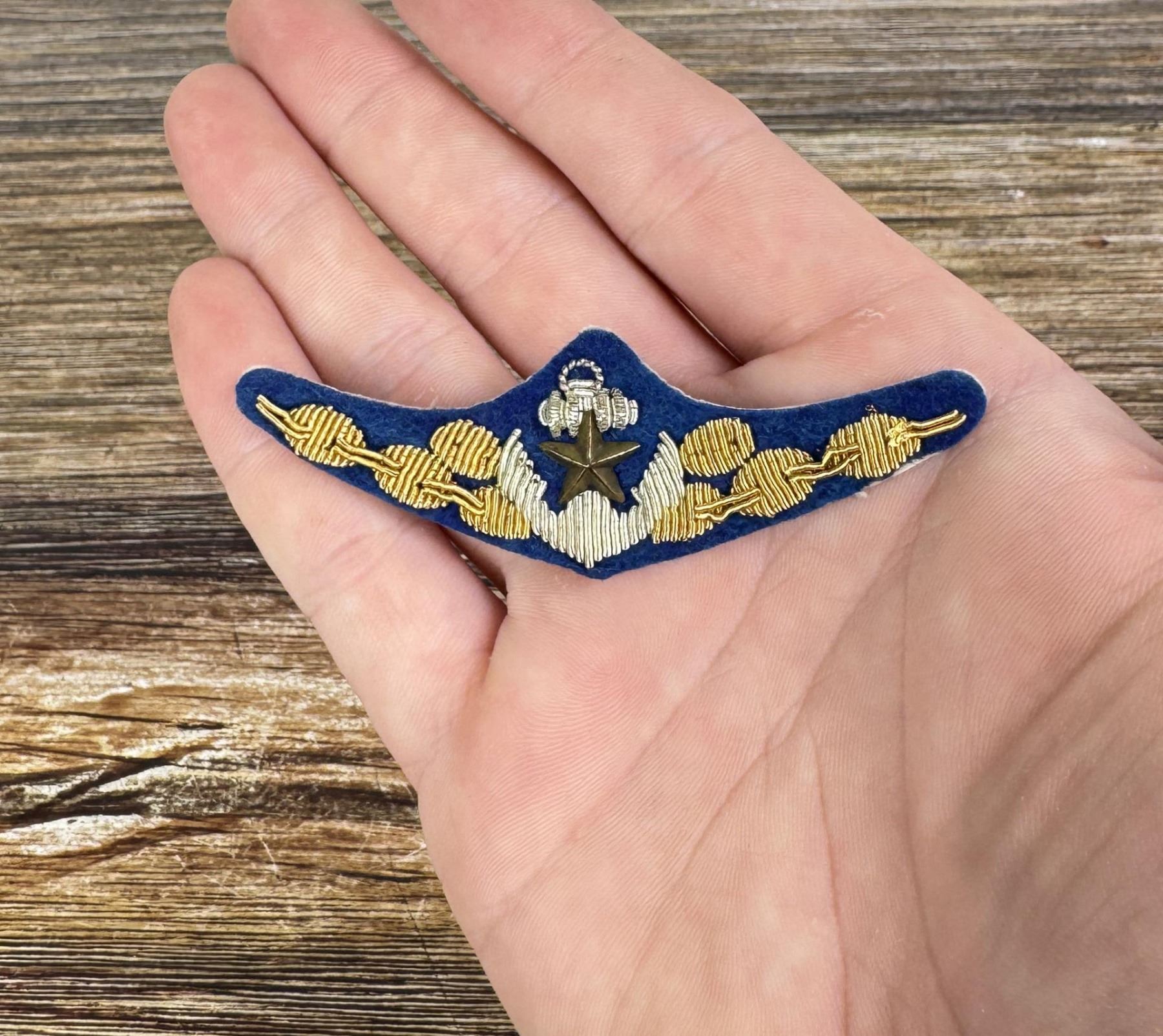 WW2 Japanese Naval Pilot Wings Bullion Patch