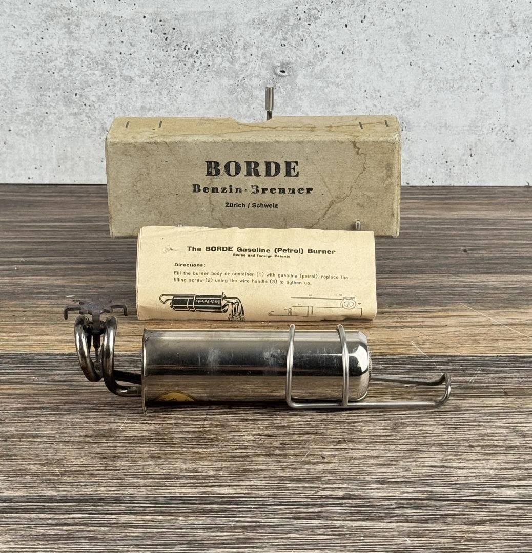 WW2 Borde Swiss Gasoline Burner Survival Stove