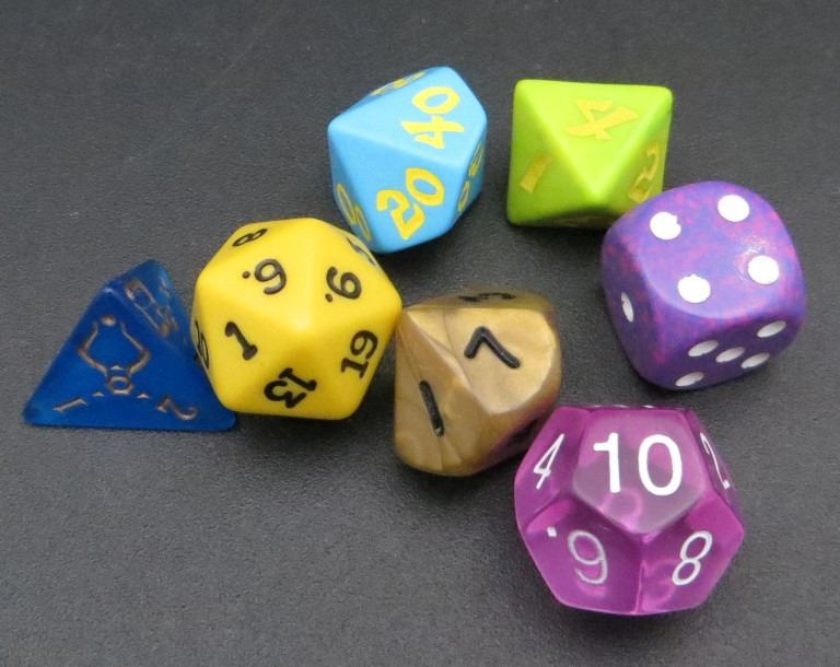 7 New RPG Roll Playing Dice