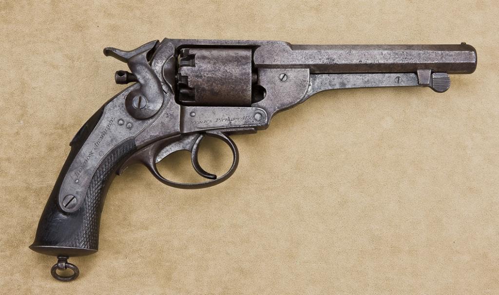 Kerr’s Patent London Armoury percussion revolver, .44 cal., 5-1/2 ...