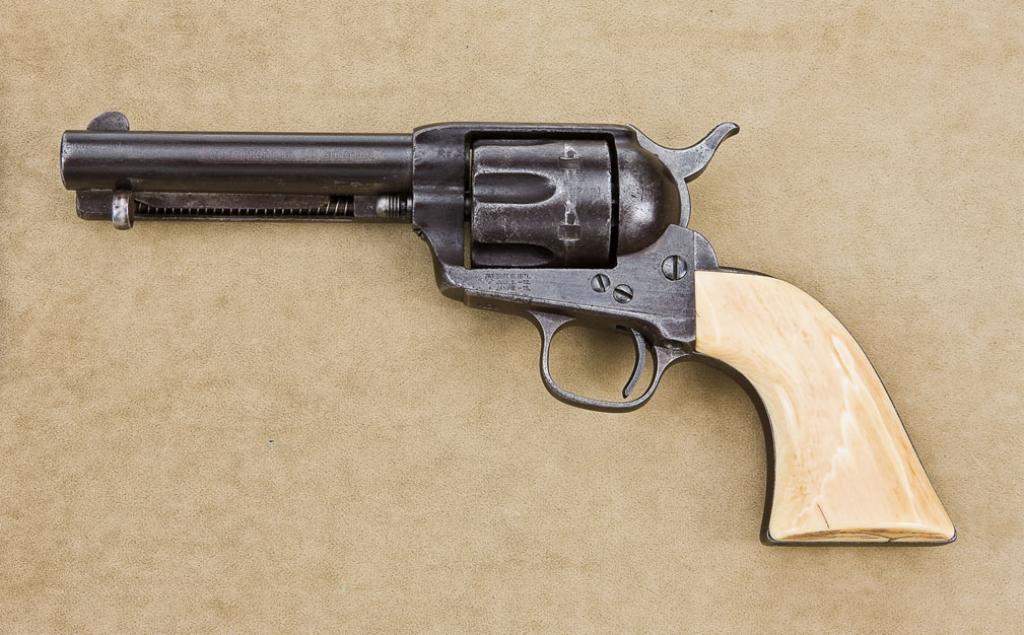 Colt Single Action Army revolver, .44-40 caliber, 4-3/4” etched barrel ...