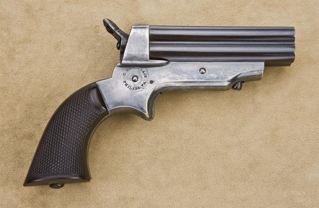 Excellent Sharps model 2A .30 cal rimfire pepperbox derringer 3” bbl’s ...