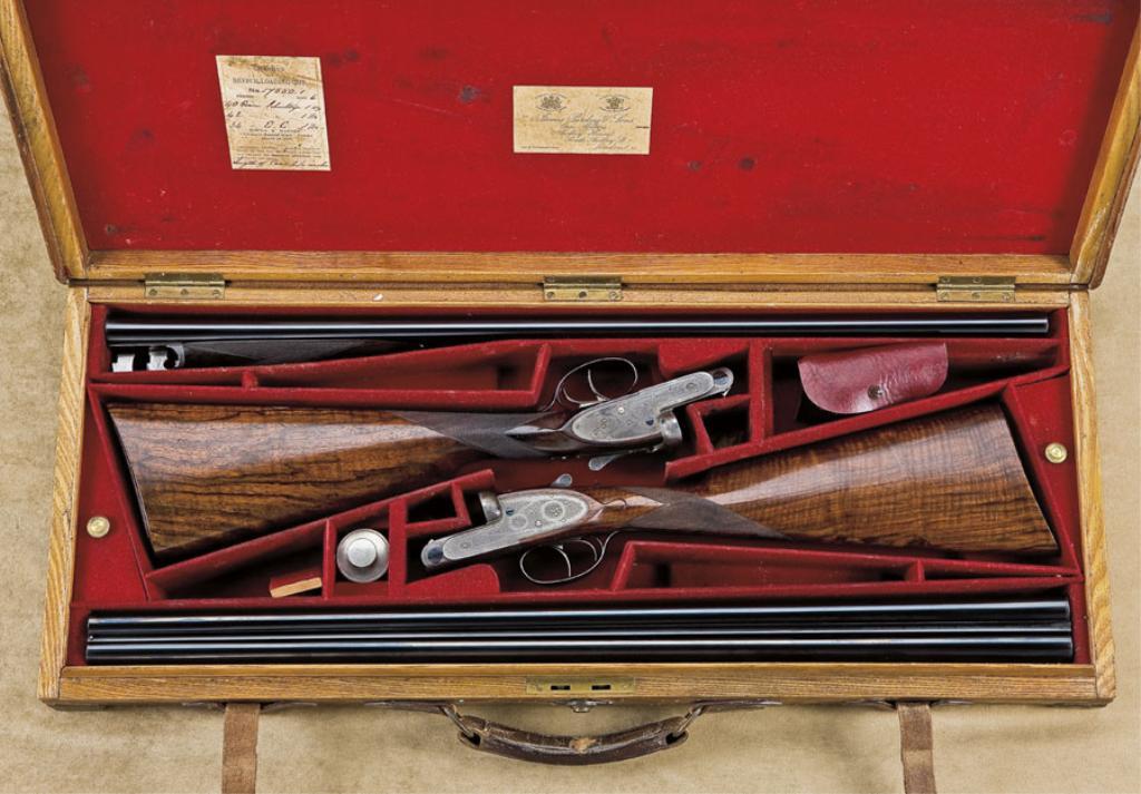 Pair of Purdey full side lock double-barrel side by side shotguns, in ...