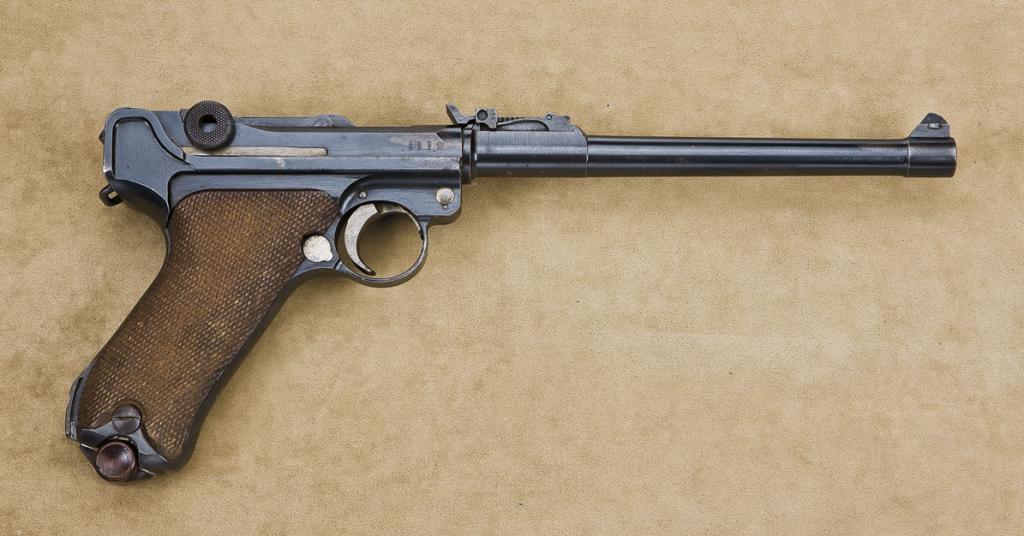 DWM Luger Artillery Model semi-auto pistol, 9mm cal., 8” barrel ...
