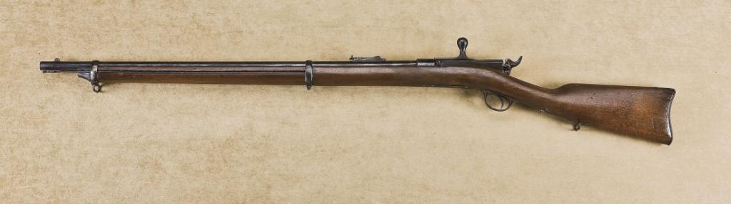 Remington-Keene pull-back action rifle, 45-70 cal., 30” barrel, blue ...