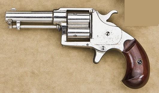 Colt Cloverleaf four shot revolver, .41 cal., 3” barrel, nickel finish ...