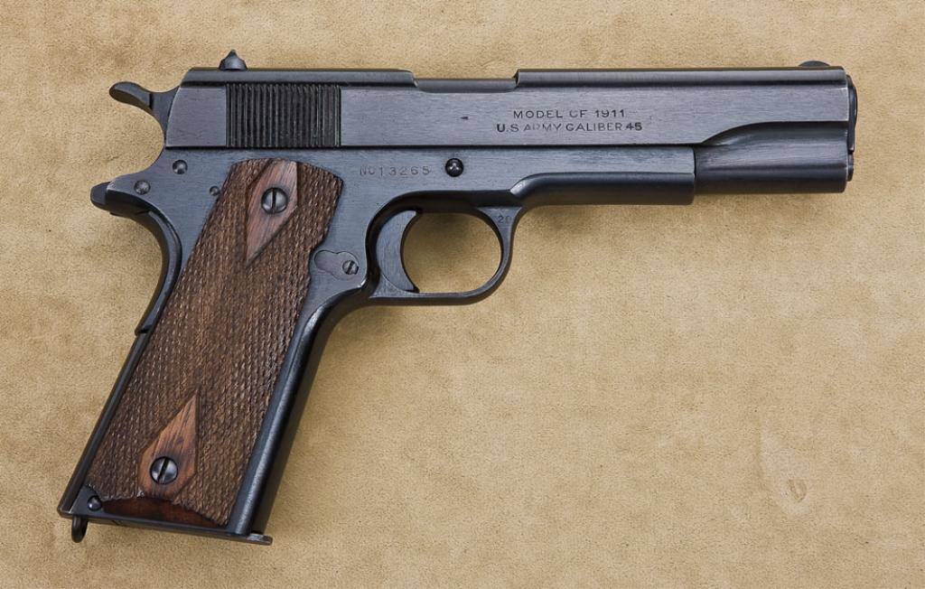 Model 1911, .45 ACP caliber, semiautomatic pistol, by Remington U.M.C ...
