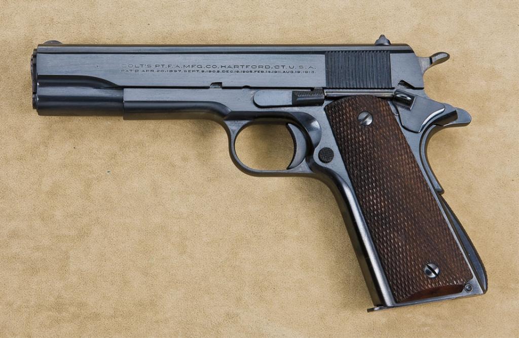 Desirable early Colt Super .38 semi-auto pistol, .38 Super cal., 5 ...