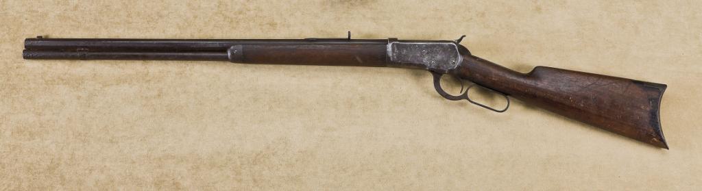 Antique early Winchester Model 1892 lever action rifle, .38 WCF cal ...