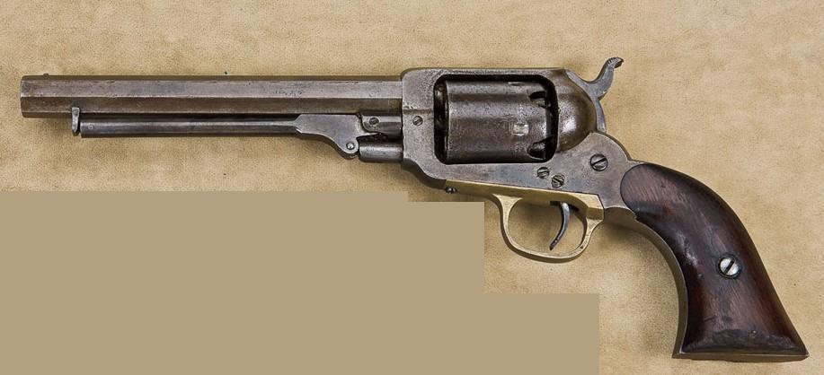 E. Whitney pocket percussion revolver, .32 cal., blue and case hardened ...