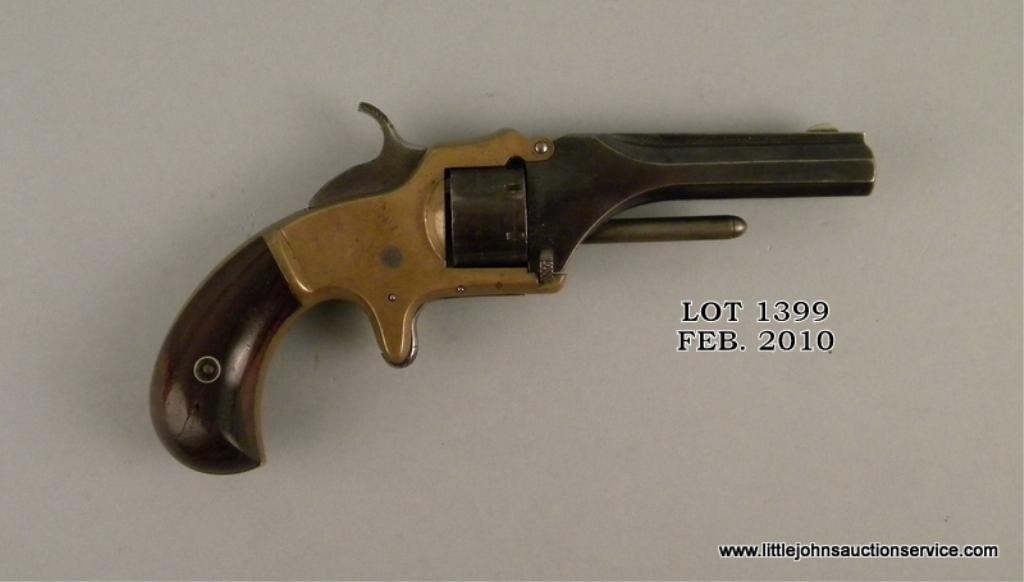 Aetna Arms Co pocket revolver, .22 caliber, 7-shot, blue finish, brass ...