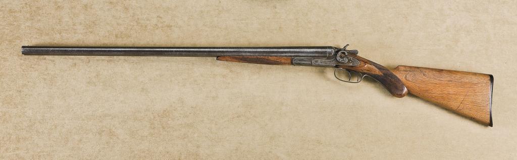 Remington exposed hammer SxS shotgun, 10 gauge, 30” Damascus barrels ...