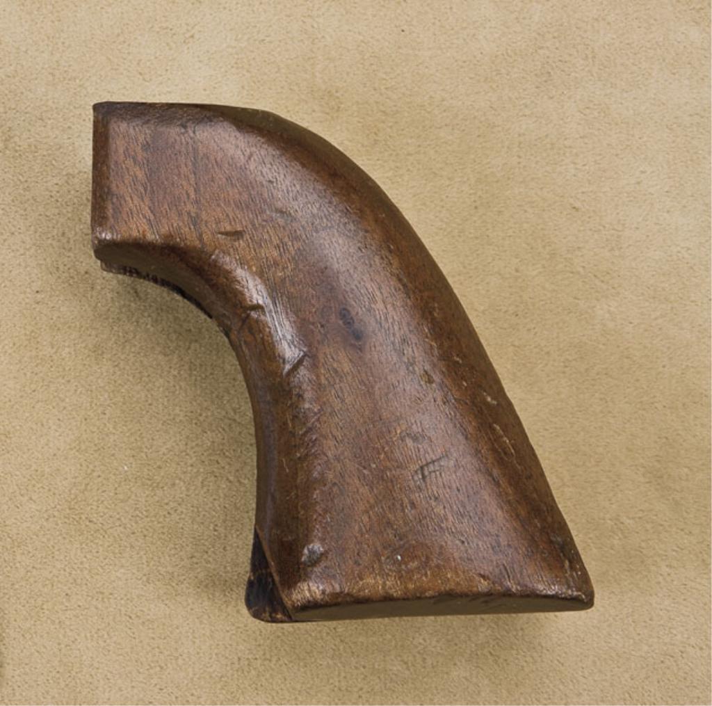 One Piece Wood Grips For A Civilian Colt SAA Revolver In Overall Good one-piece-wood-grips-for-a-civilian-colt-saa-revolver-in-overall-good